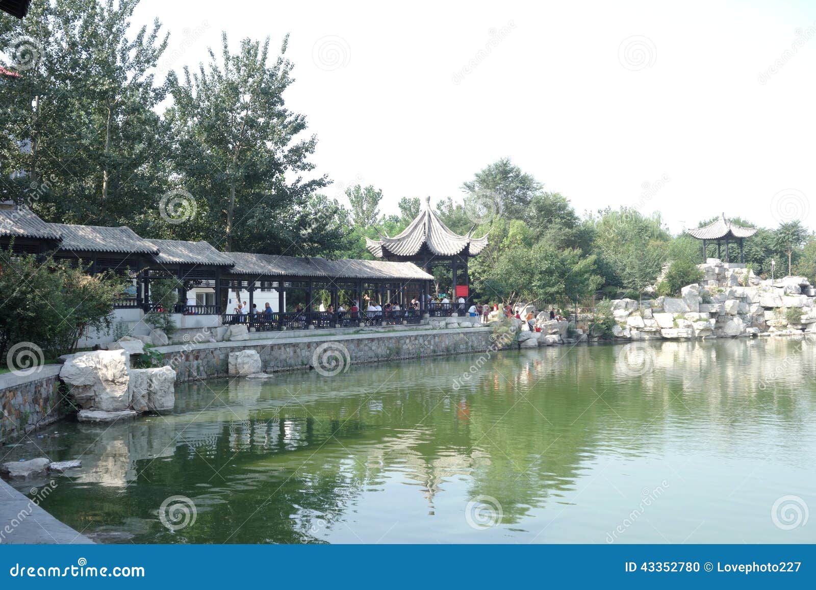 Chinese park editorial image. Image of season, summer - 43352780