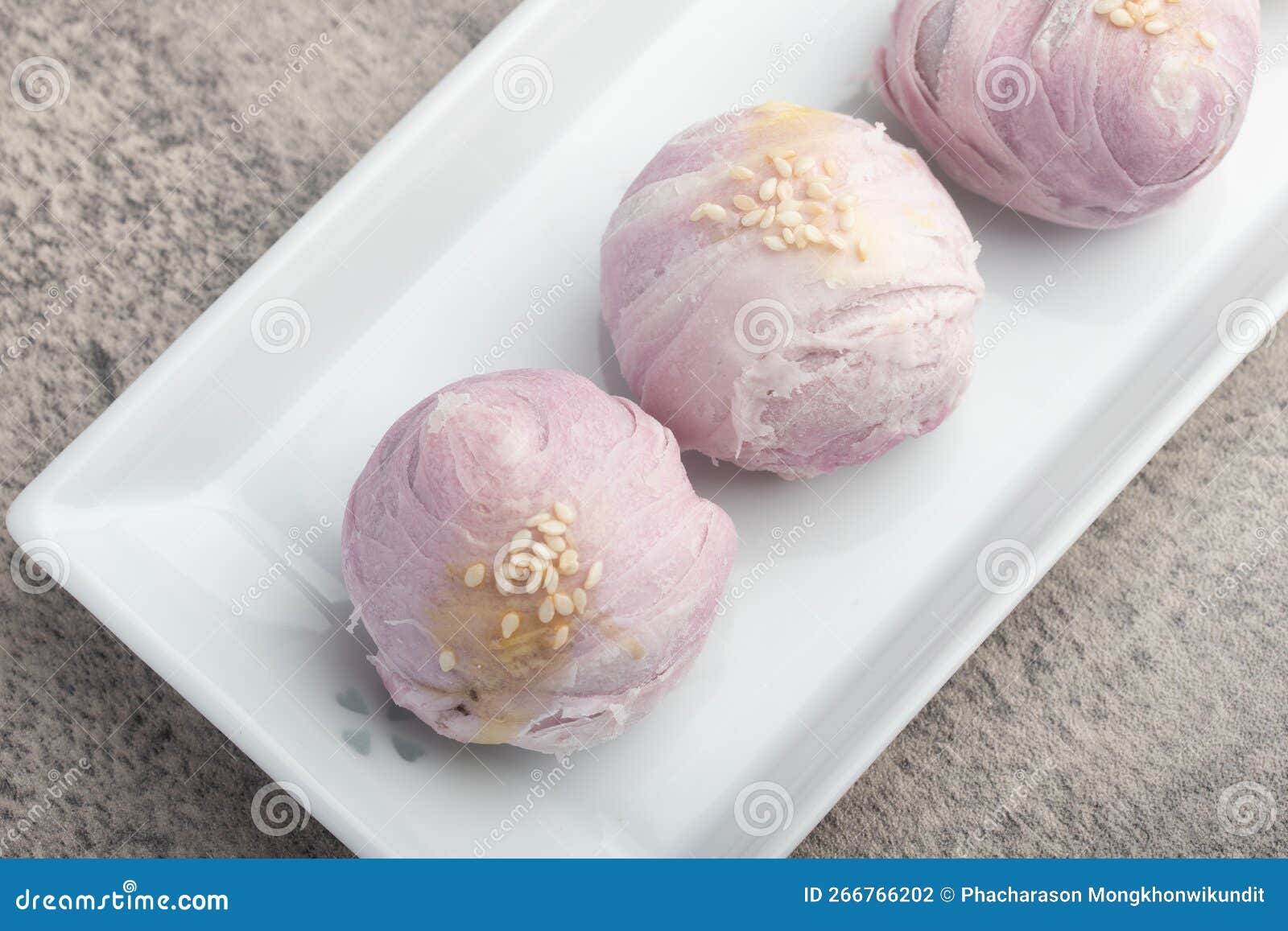 Chinese Pastry with Taro Paste Stock Photo - Image of oriental ...