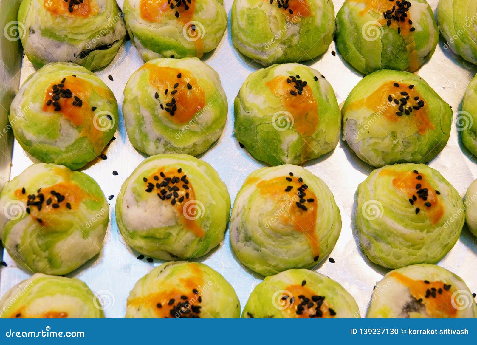 Chinese Pastry, Thai Cake,Spring Roll Pastry Moon Cake with Nuts, Mung ...