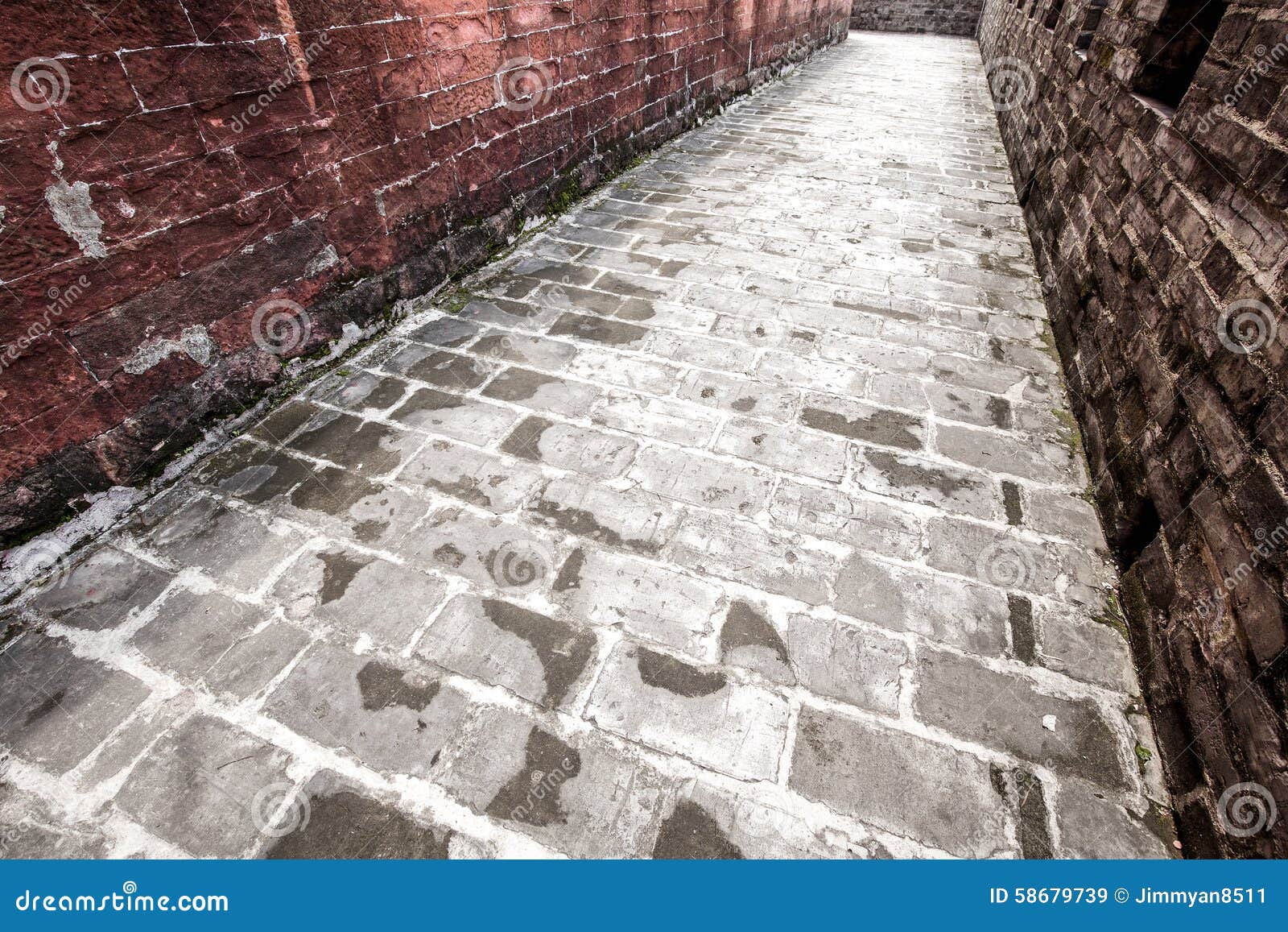 Chinese pathway stock image. Image of wall, path, chinese - 58679739