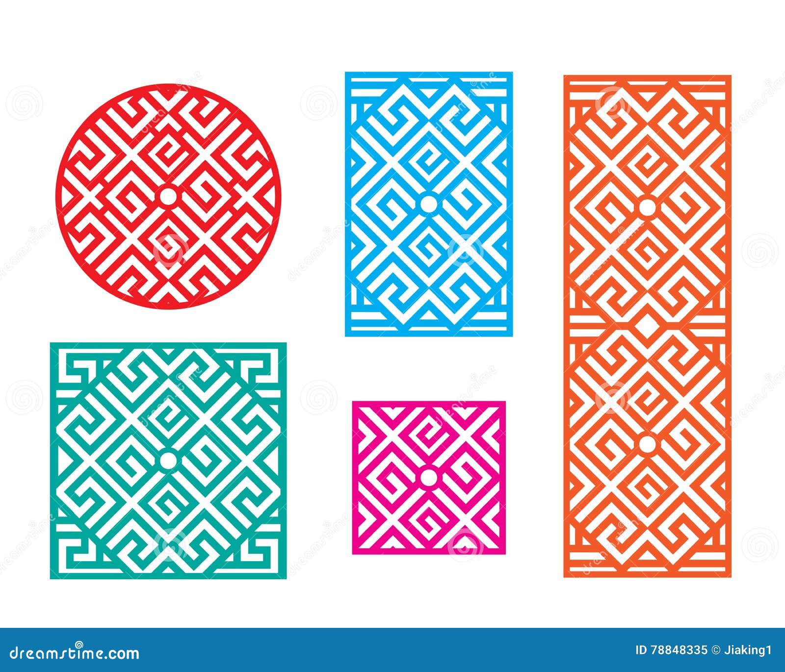 Rectangle Chinese Window Pattern Stock Illustrations – 194 Rectangle ...