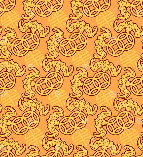 Chinese Pattern - Seamless Tile with Bats, Background, Wallpaper ...