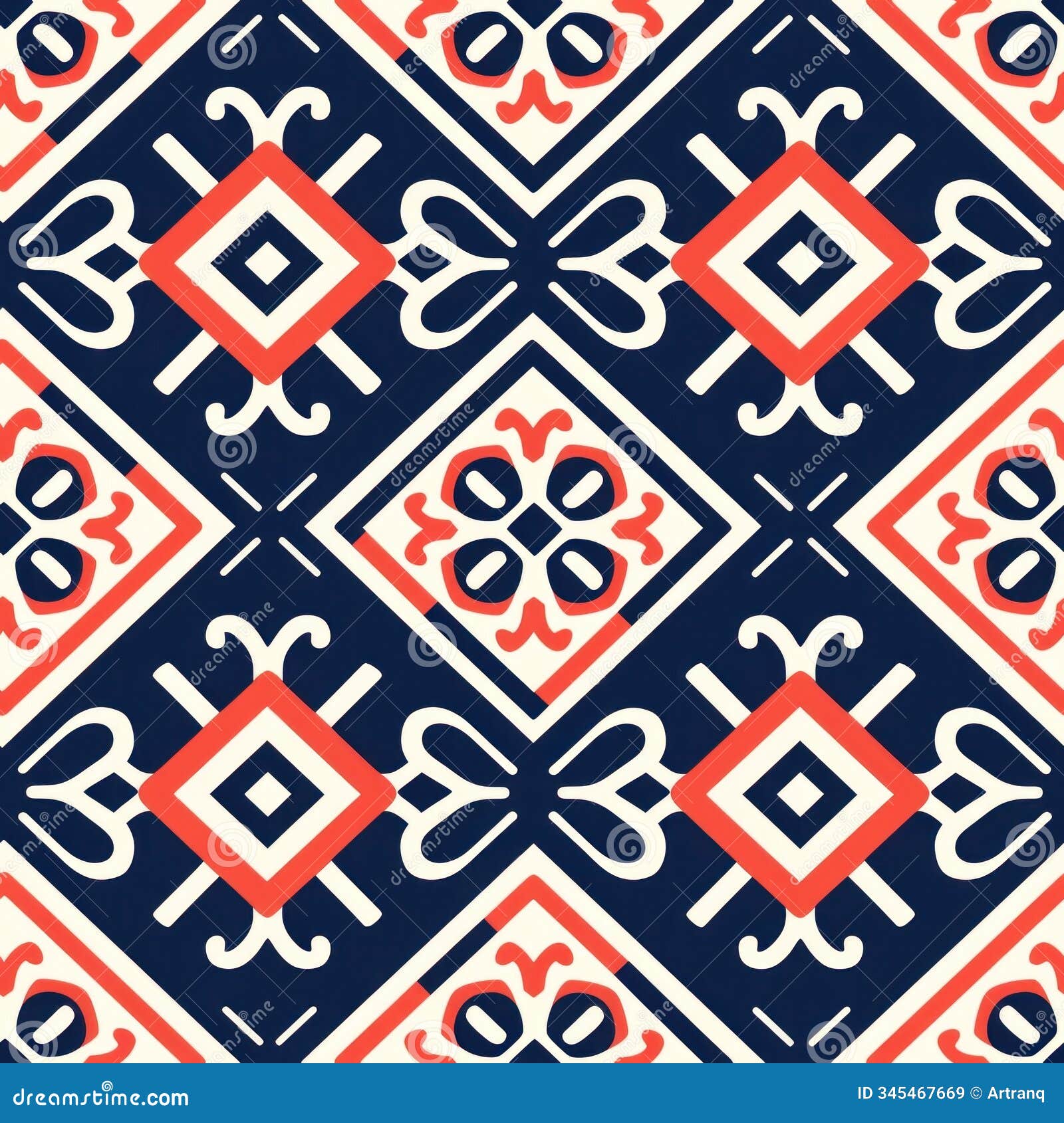 Chinese Pattern Seamless Tile, Traditional Design Stock Image - Image ...