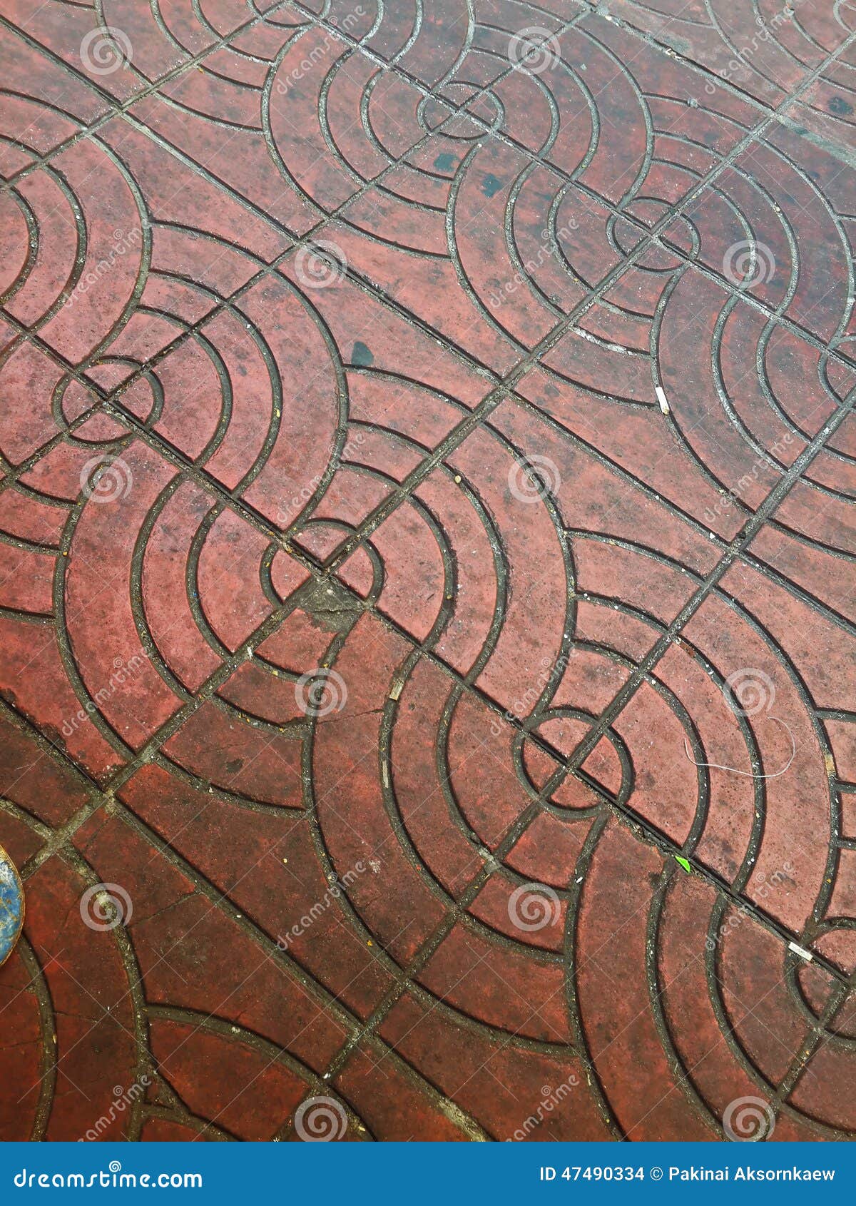 The Chinese Pattern on the Tile Floor Stock Photo - Image of apple ...