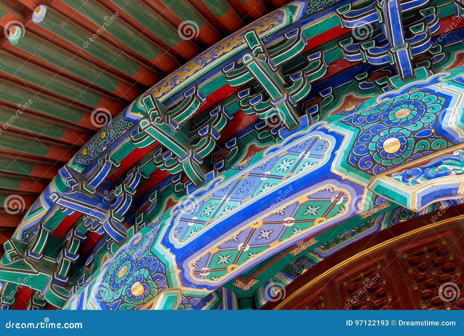 Chinese patterns stock image. Image of exotic, east, canopy - 97122193