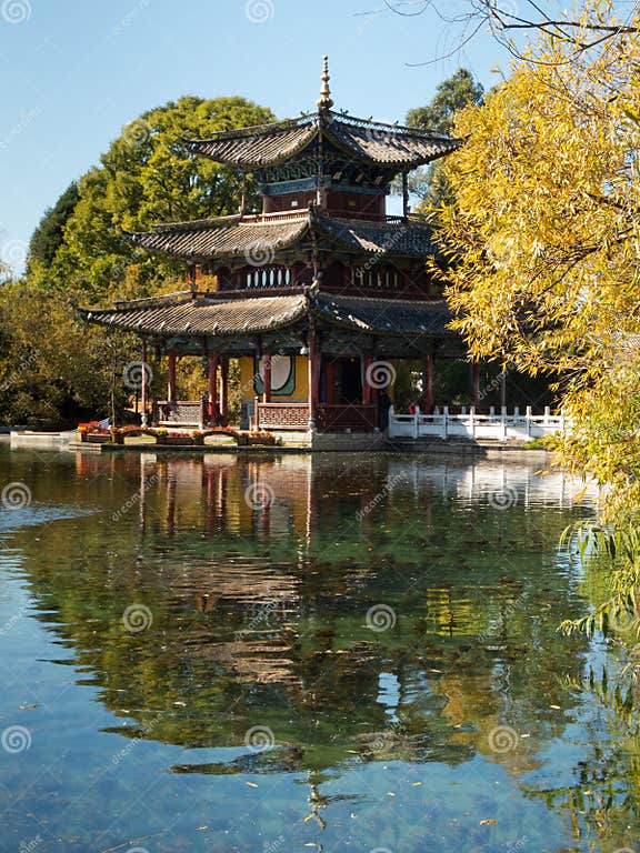 Chinese pavilion stock image. Image of building, landscape - 22592067