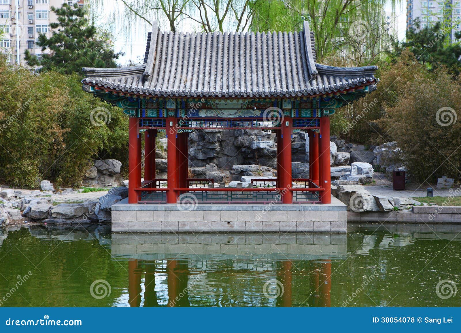 Chinese Pavilion at Beijing Stock Photo - Image of chinese, traditional ...