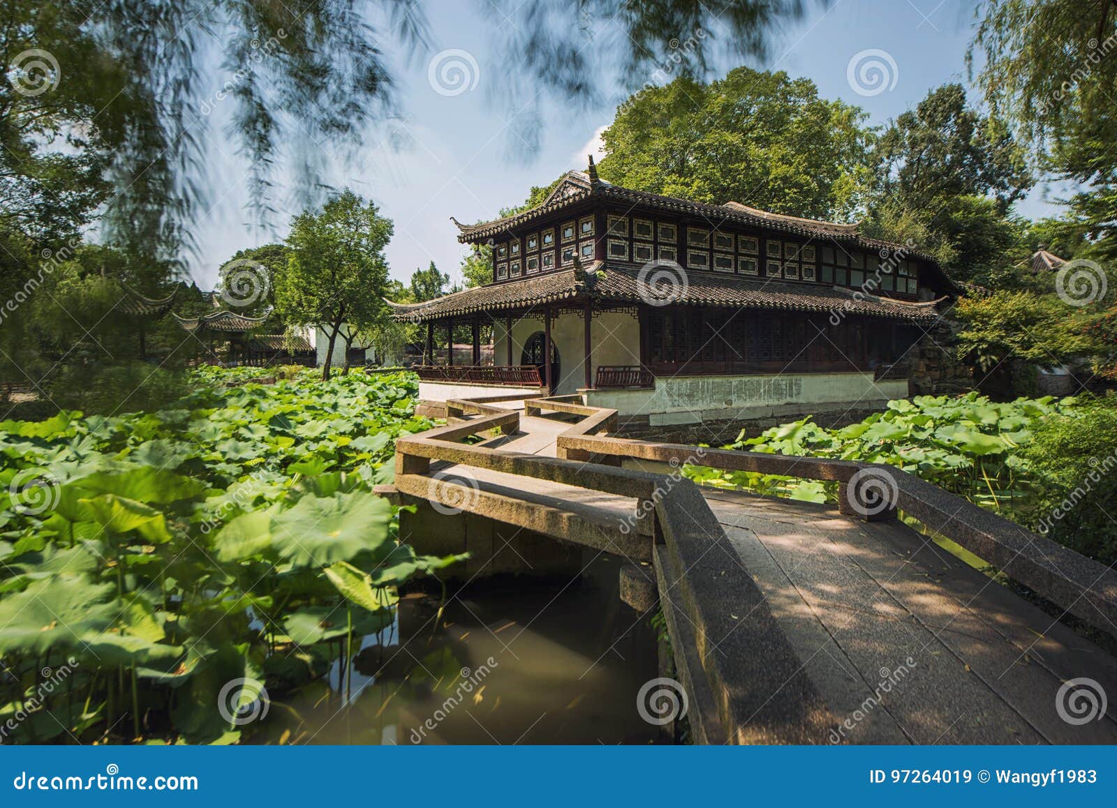 Chinese Pavilions stock image. Image of east, grounds - 97264019