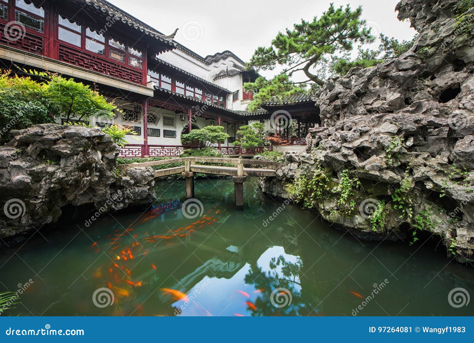 Chinese Pavilions stock image. Image of forbidden, garden - 97264081