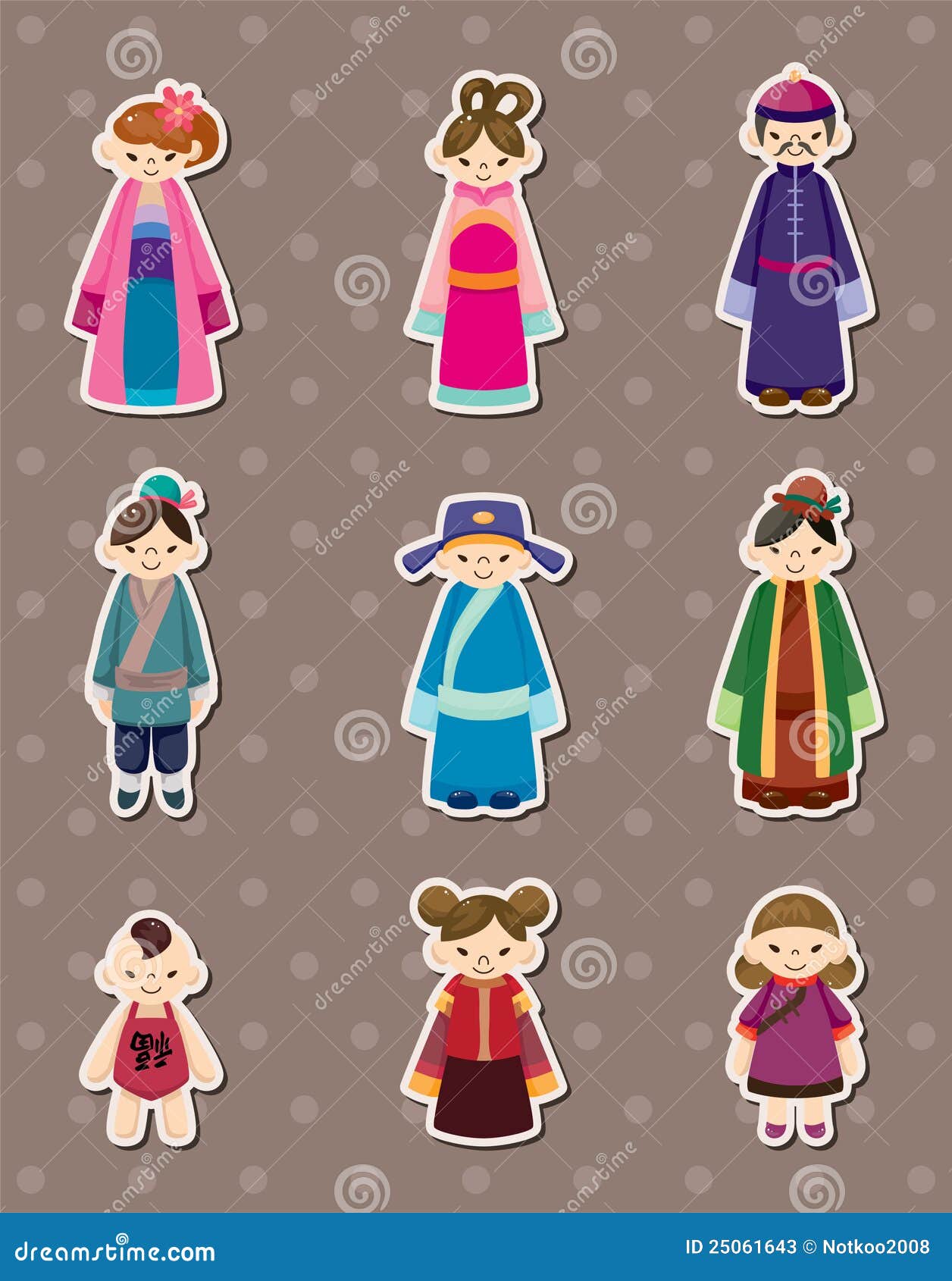 Set Of Two Chinese Stickers. Made In China. Simple Icons With Flags ...