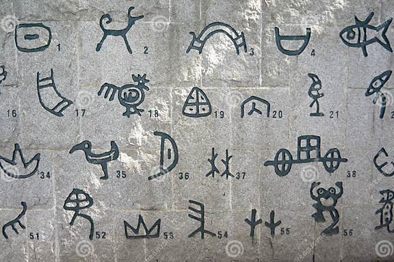 Chinese Pictograph stock photo. Image of histroy, writing - 76334790