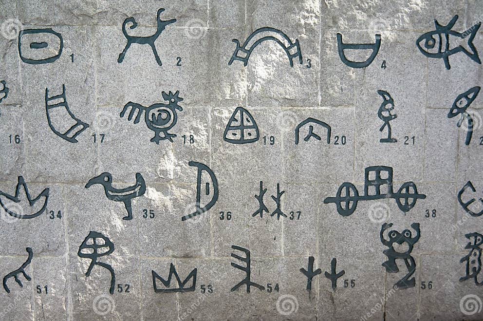Chinese Pictograph stock photo. Image of histroy, writing - 76334790