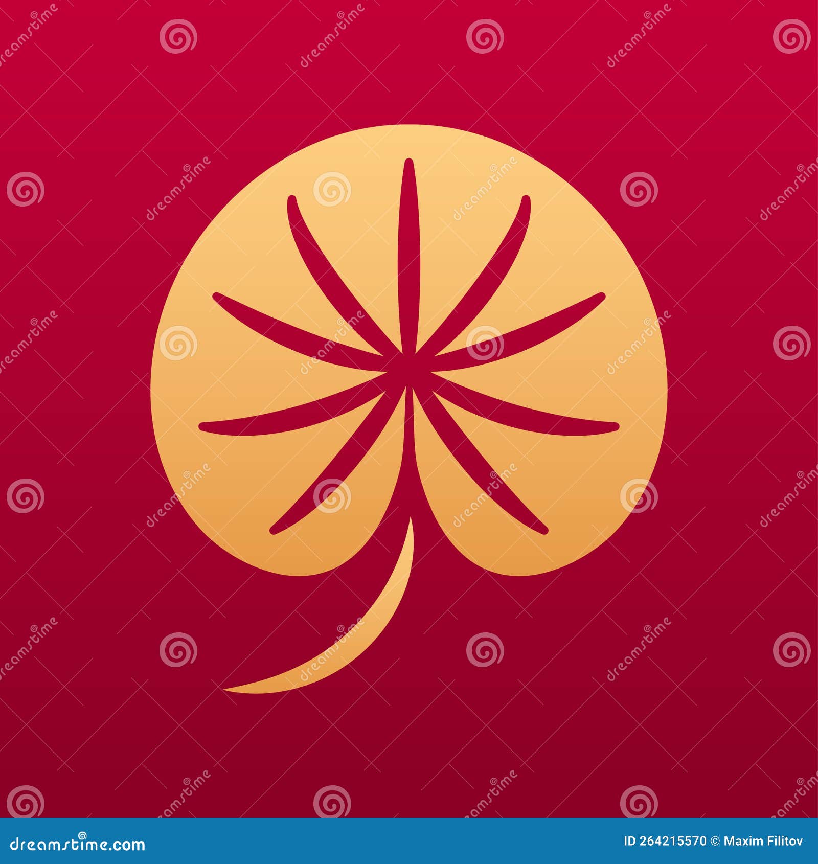 Chinese Plant Decorative Element. Chinese Traditional Floral Pattern ...