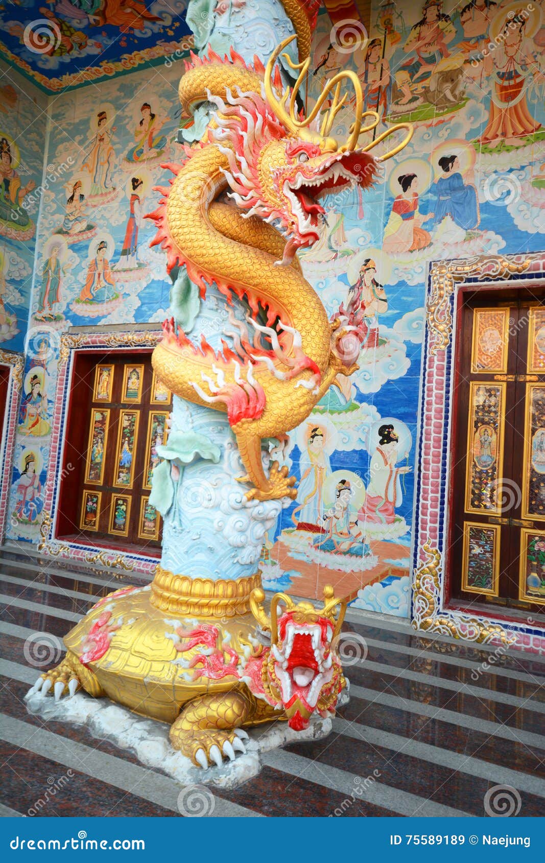 Chinese pole stock image. Image of culture, pole, colorful - 75589189