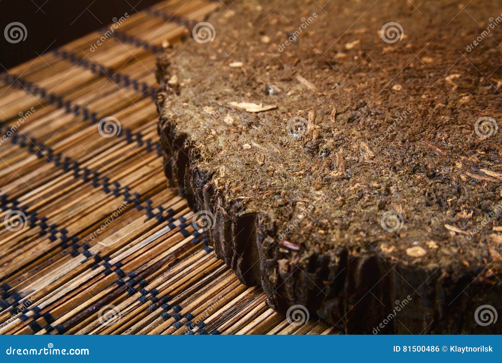 Chinese Pressed Tea on Wooden Table Stock Photo - Image of vintage ...