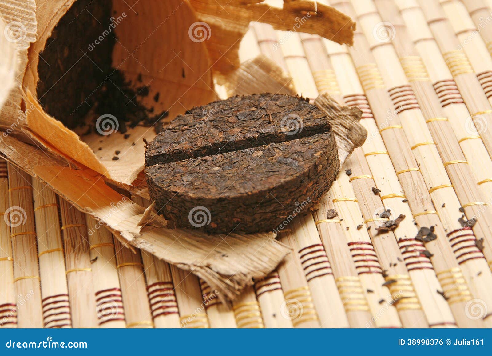 Chinese puer tea stock photo. Image of food, compressed - 38998376