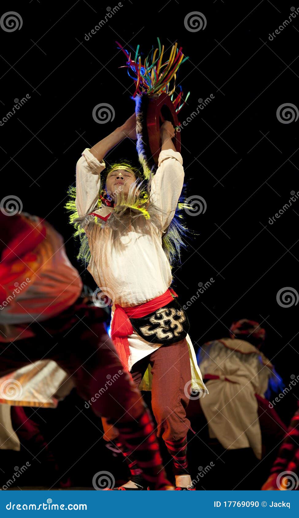 Chinese Qiang ethnic dance editorial image. Image of chinese - 17769090