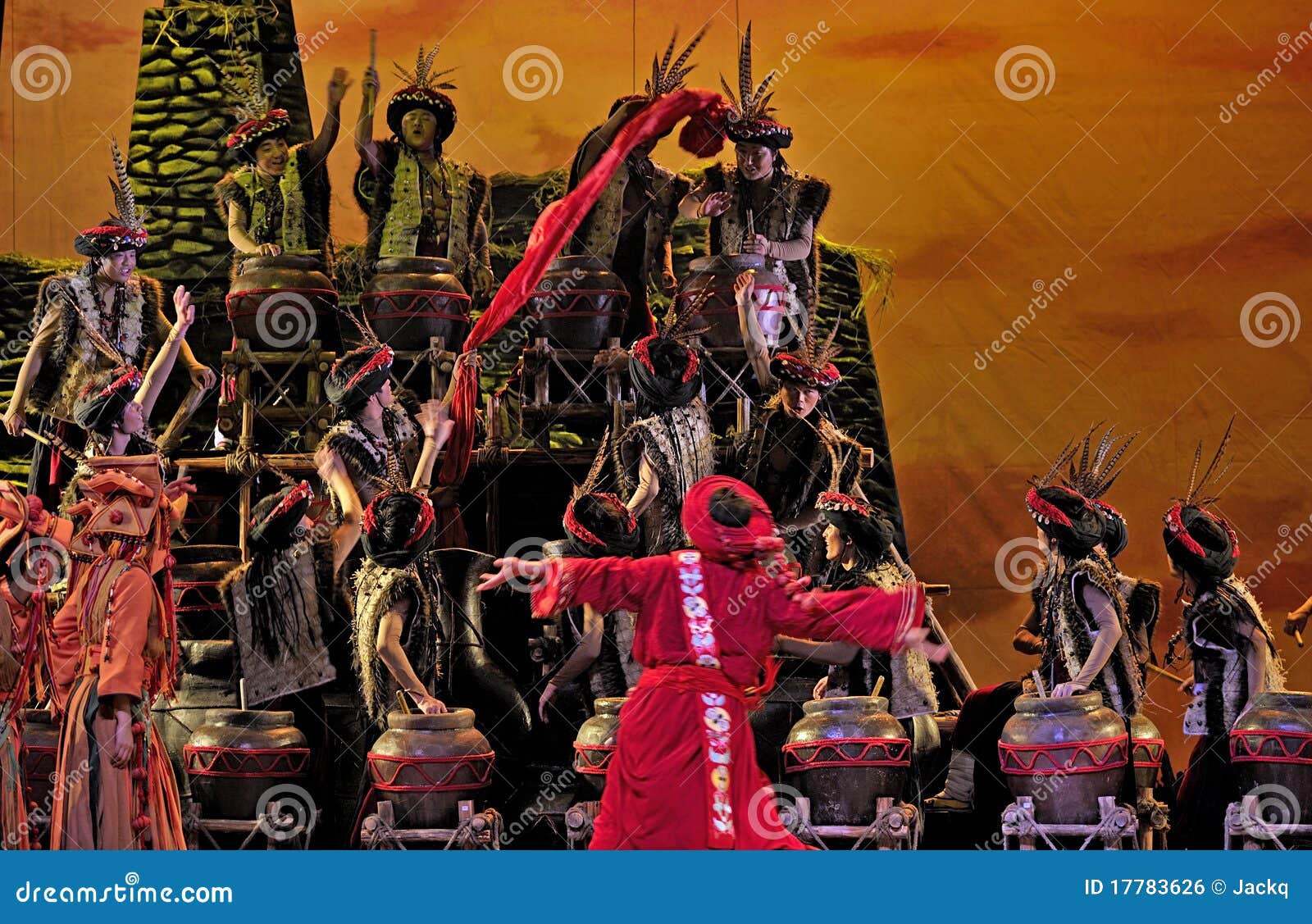 Chinese Qiang ethnic dance editorial photo. Image of male - 17783626