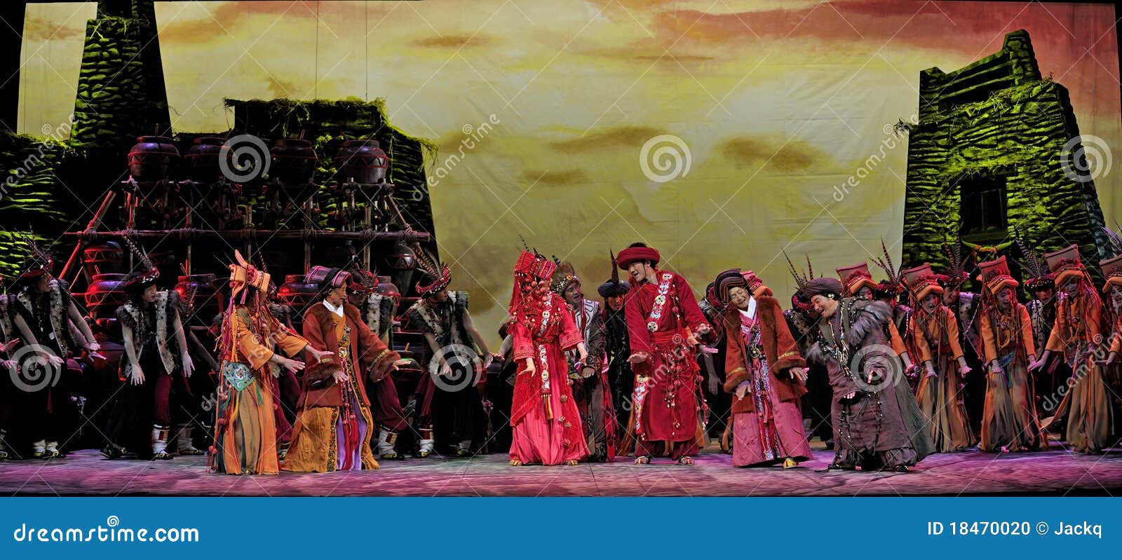 Chinese Qiang ethnic dance editorial image. Image of glamor - 18470020