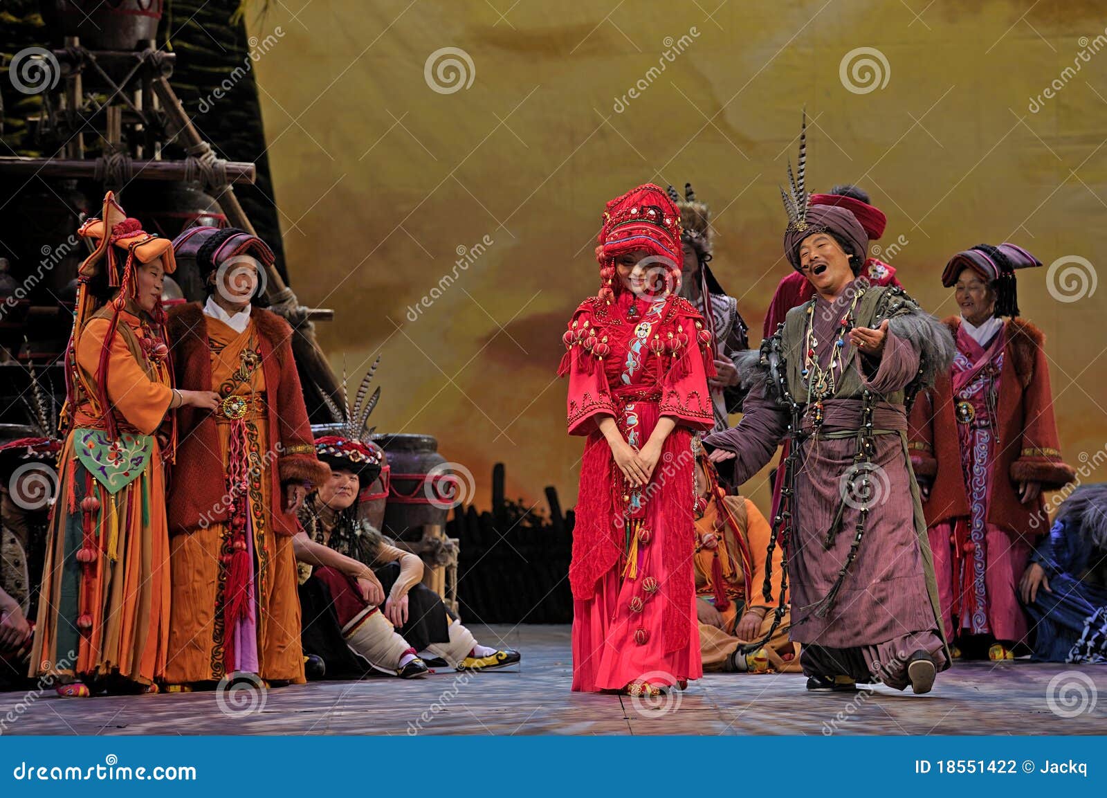 Chinese Qiang Ethnic Dancers Editorial Photography - Image of folk ...