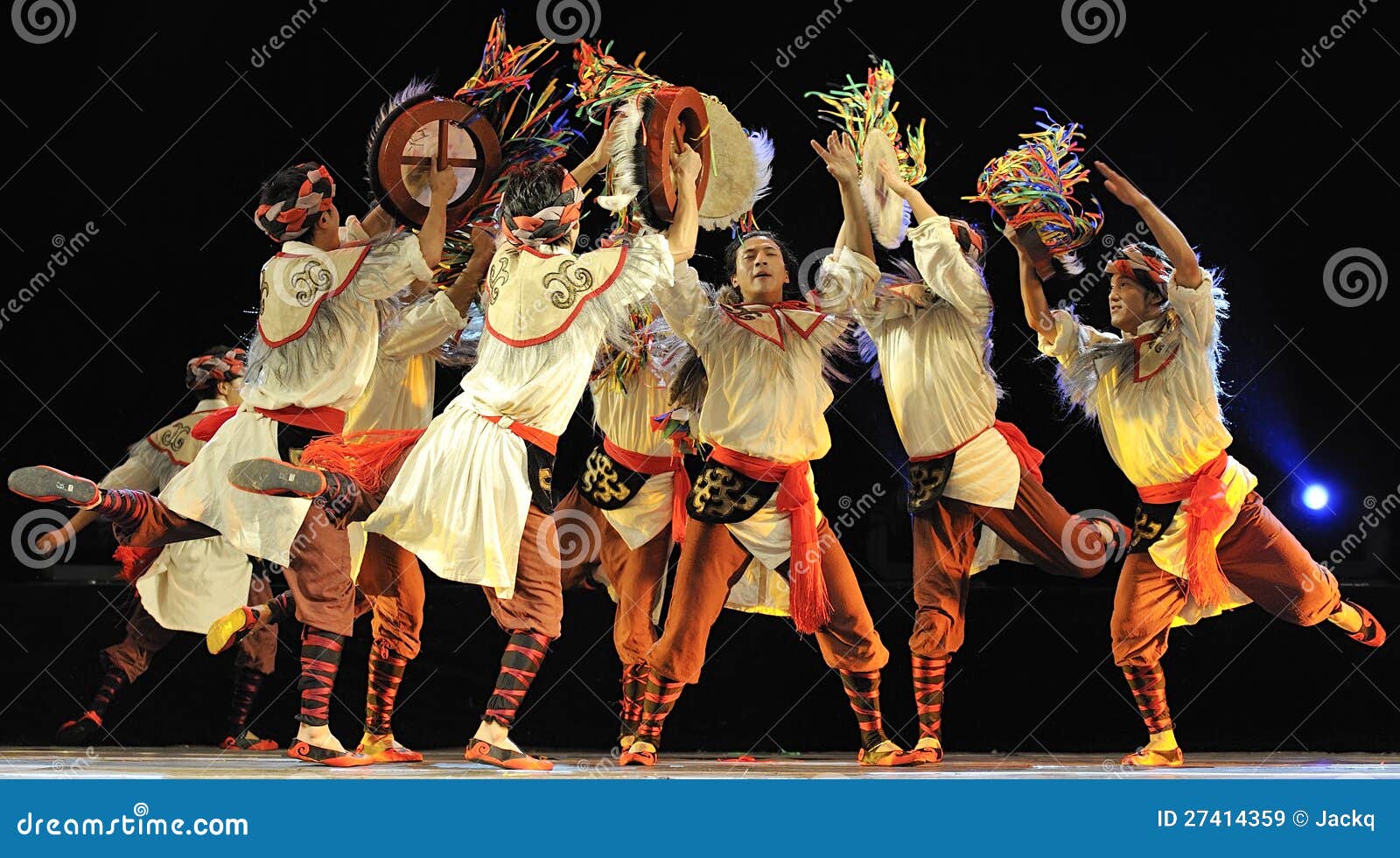 Chinese Qiang Ethnic Dancers Editorial Stock Image - Image of folk ...