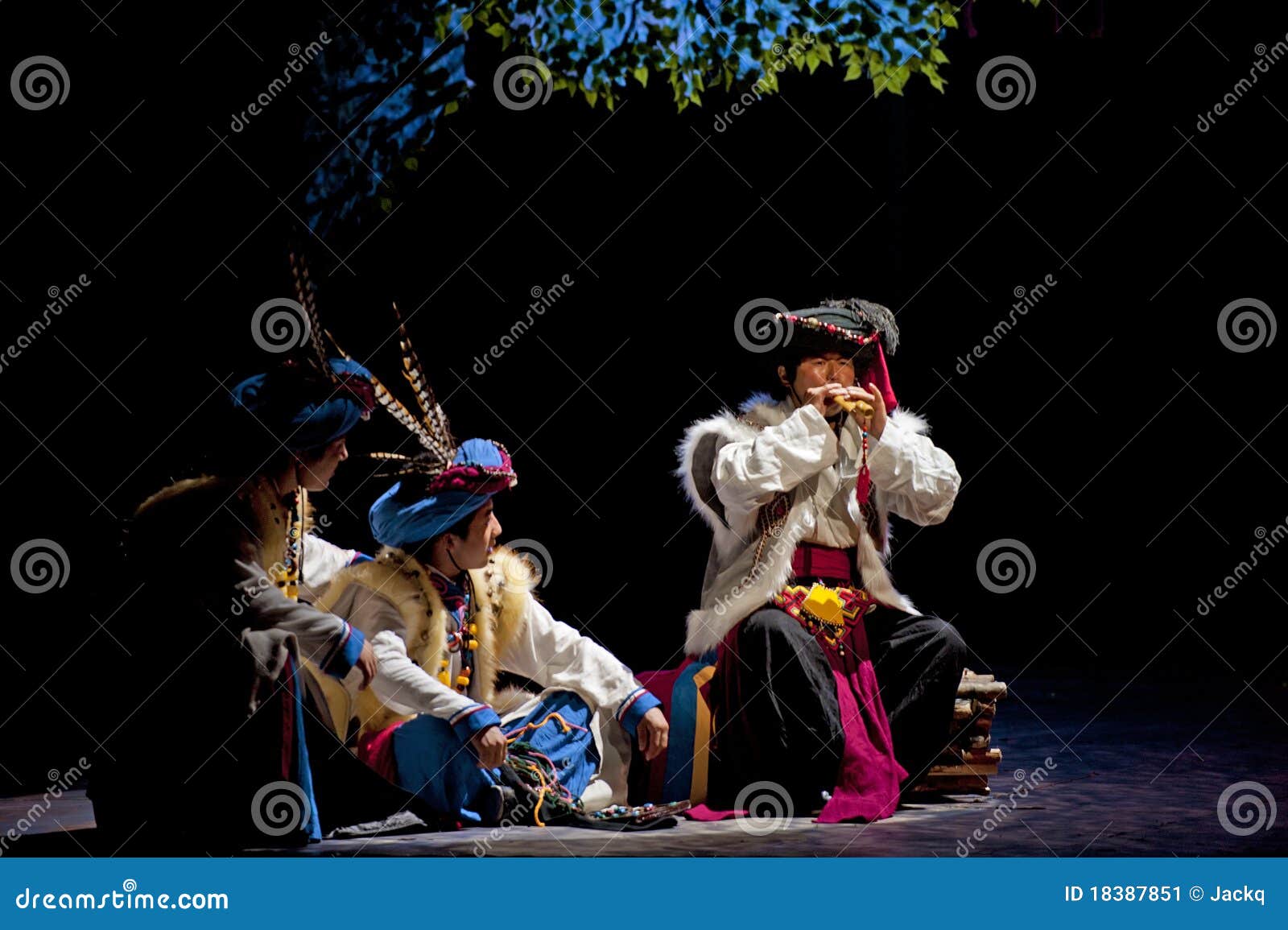 Chinese Qiang Ethnic Performer Editorial Photo - Image of minority ...