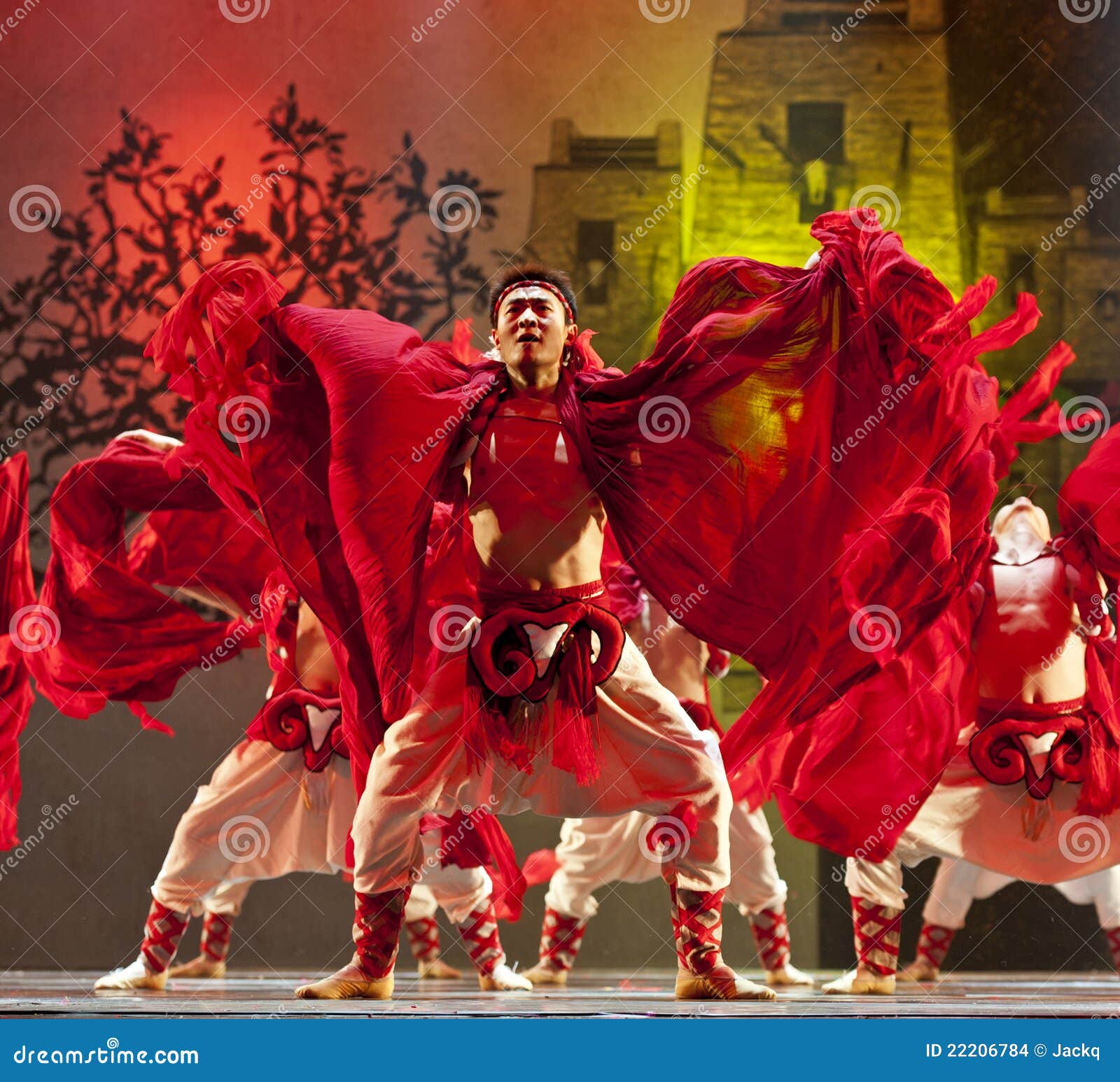 Chinese Qiang National Dancer Editorial Stock Image - Image of dance ...