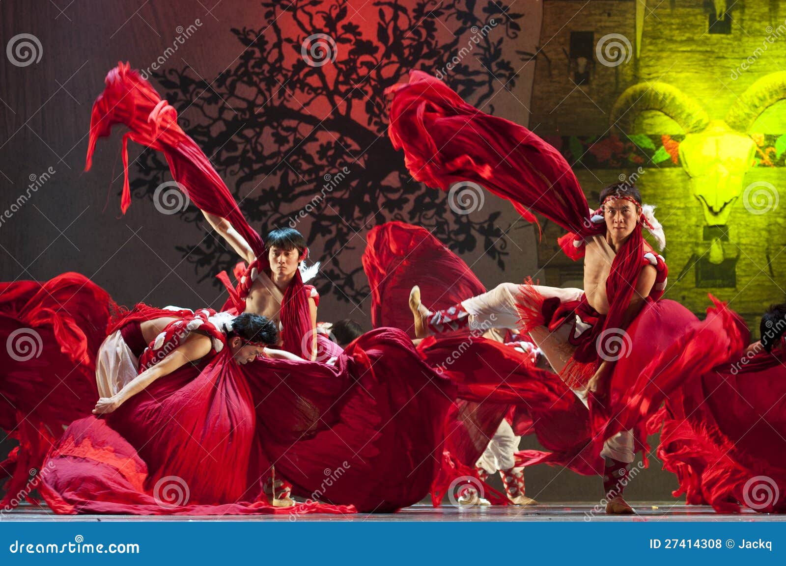 Chinese Qiang National Dancers Editorial Stock Photo - Image of culture ...