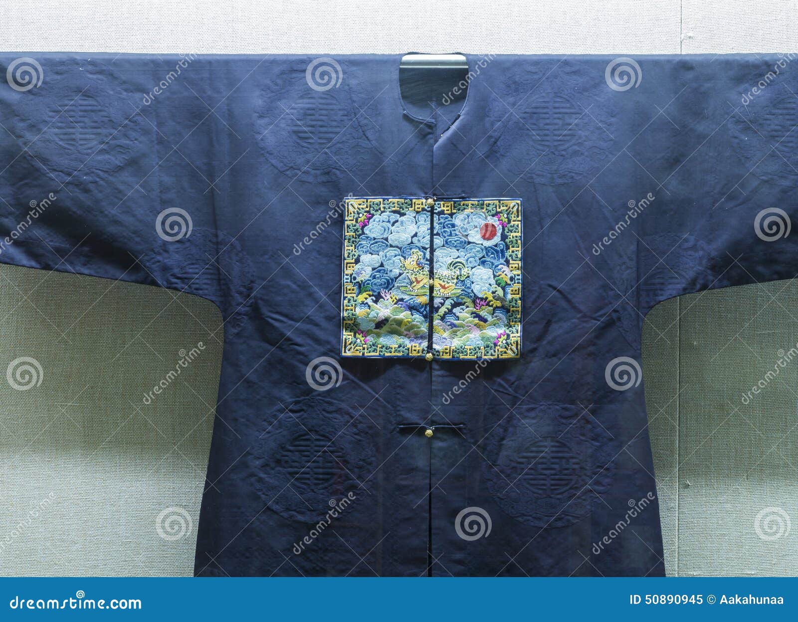 Chinese Qing Dynasty Official Uniform Pattern Stock Image - Image of ...