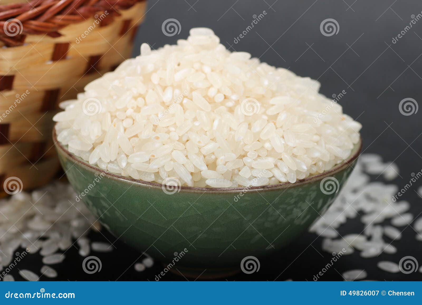 Chinese Raw Grain White Rice Grains Stock Image - Image of cooking ...