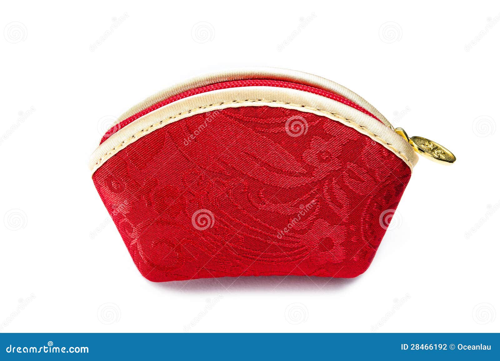Chinese red brocade bag stock photo. Image of year, accessories - 28466192