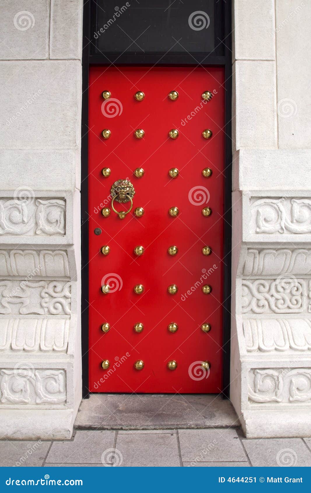 Chinese Red Door stock image. Image of exit, china, entrance - 4644251
