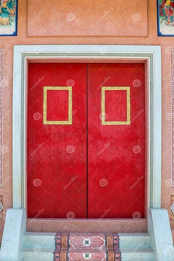 Chinese red door stock photo. Image of asia, pattern - 41317132