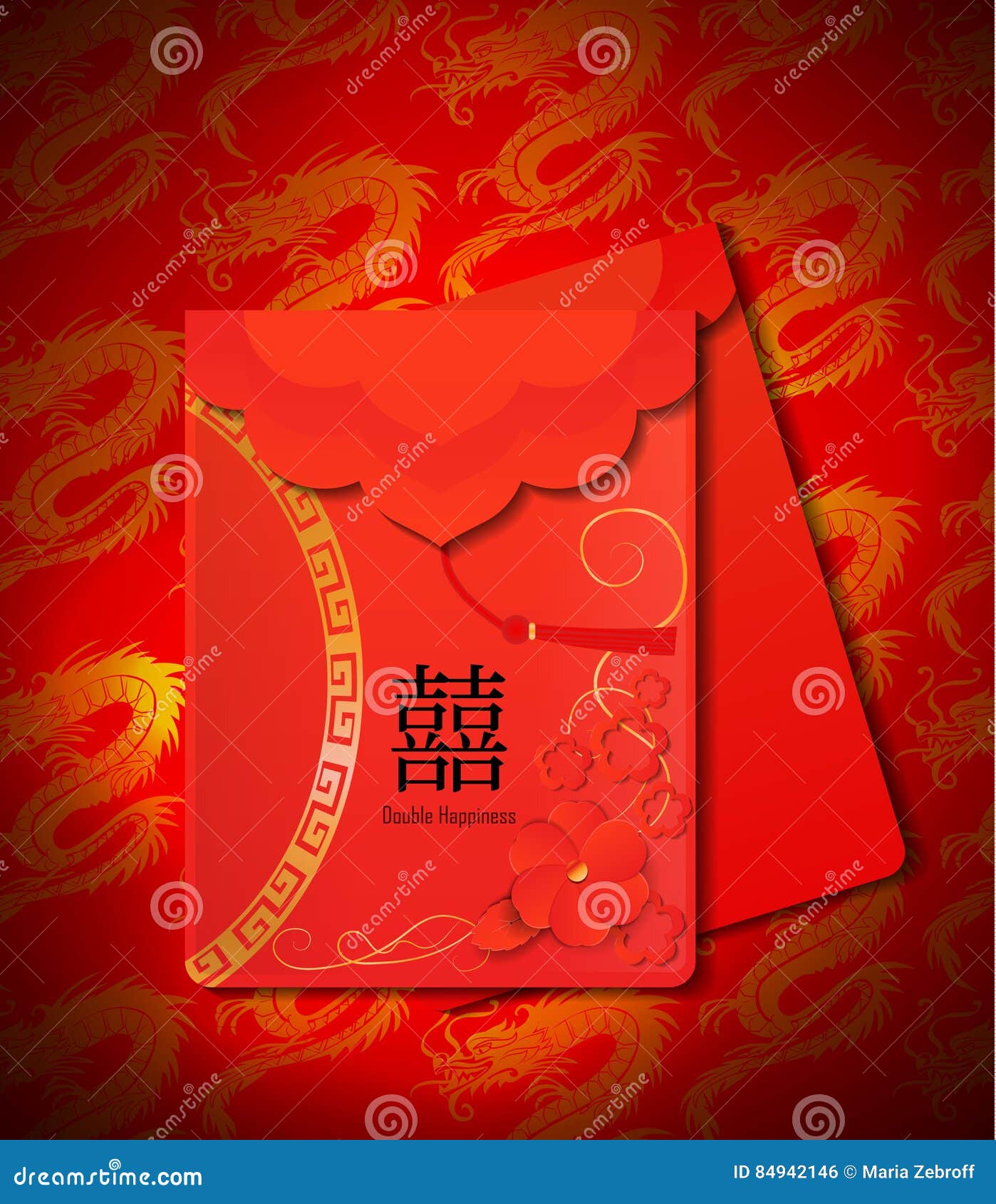Chinese Red Envelopes stock vector. Illustration of asia - 84942146