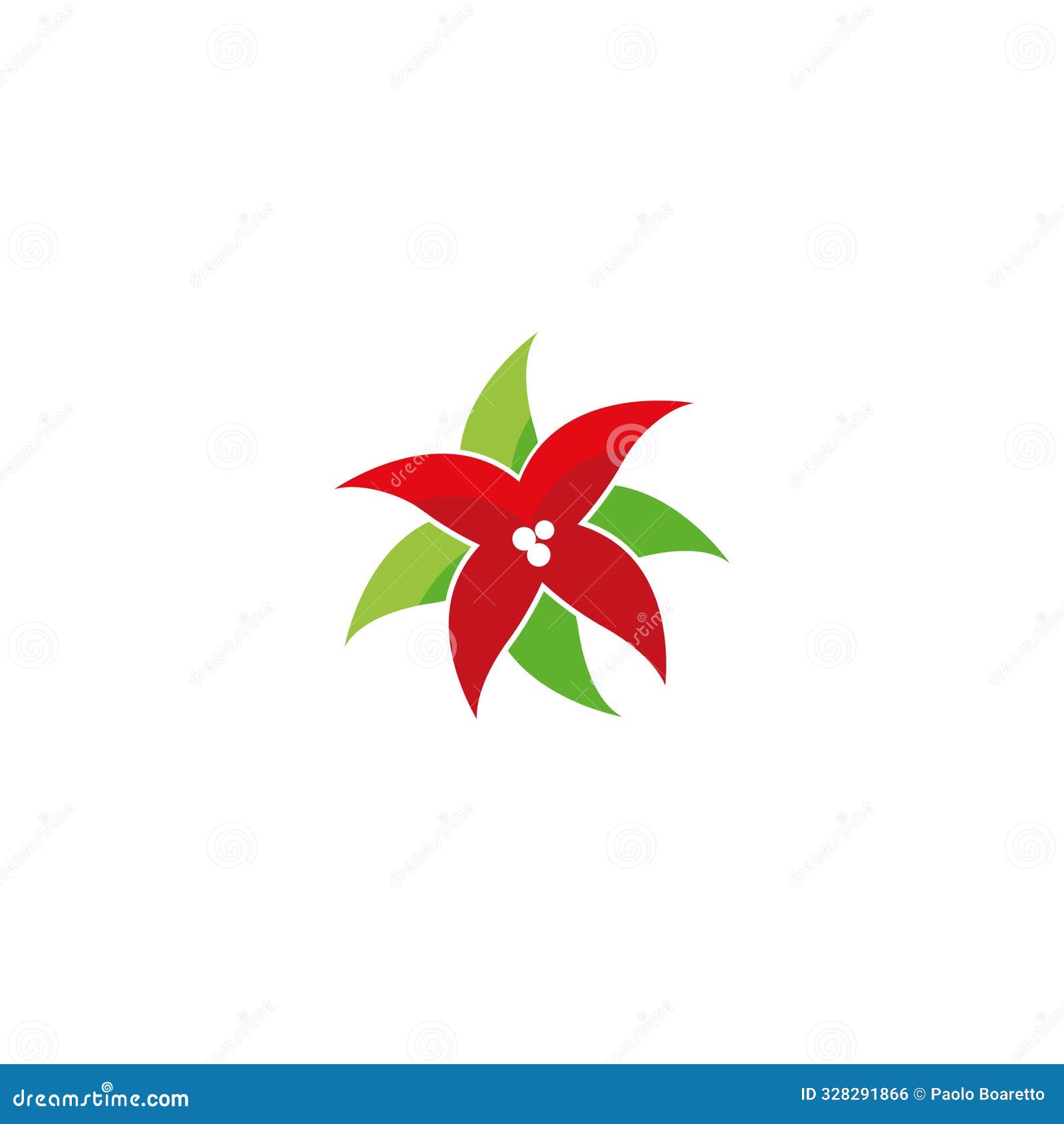 Chinese red flower logo stock illustration. Illustration of plant ...