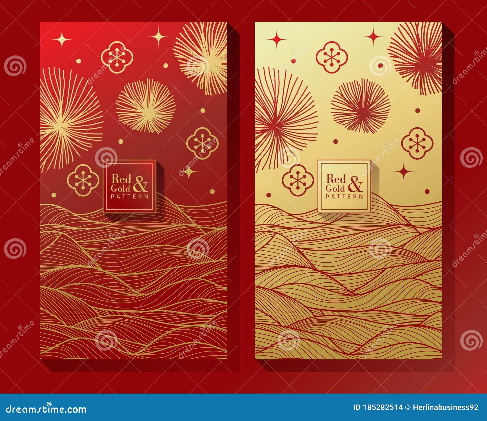Chinese Red Envelope Design Pattern Stock Vector - Illustration of card ...