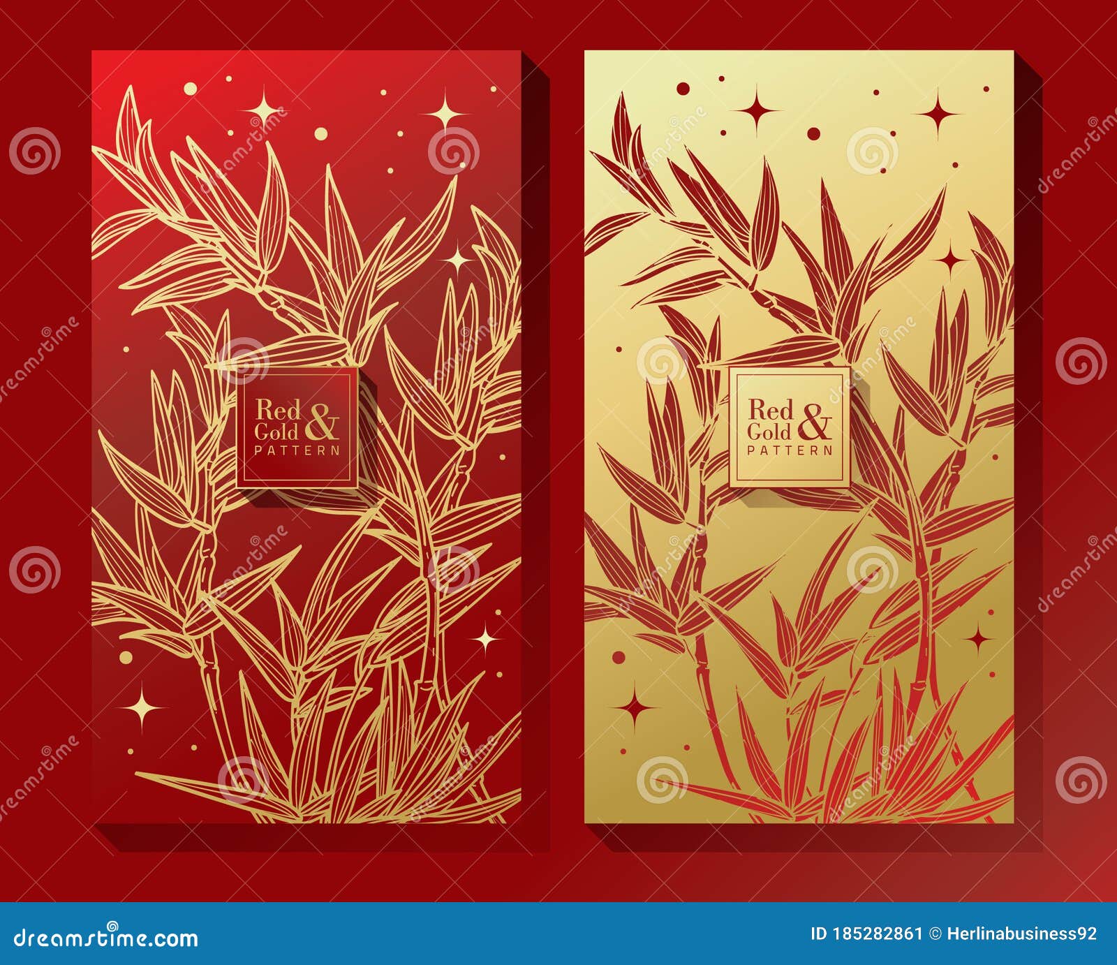 Chinese Red Envelope Design Pattern Stock Illustration - Illustration ...