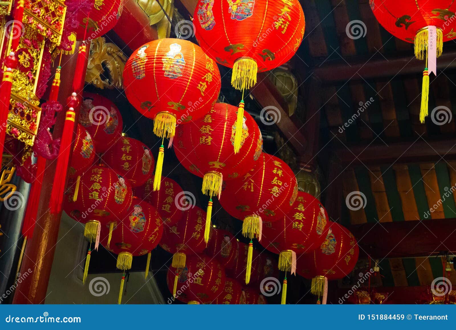 Chinese Red Lamps for Chinese New Year Celebrations Stock Image - Image ...