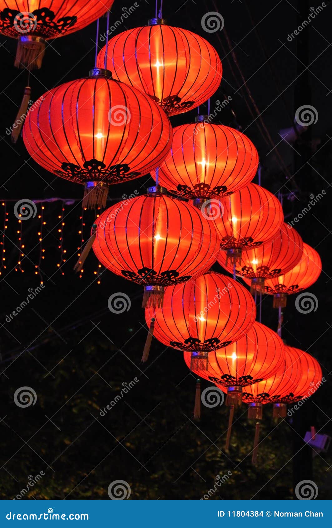 Chinese red lanterns stock photo. Image of asian, east - 11804384