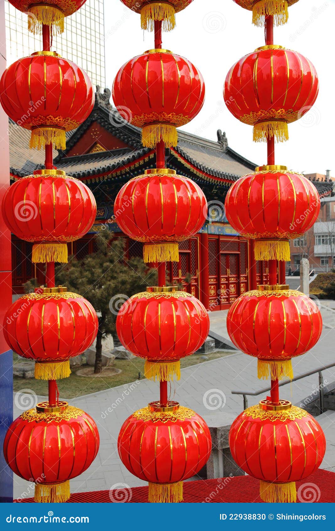 Chinese Red Lanterns stock photo. Image of harvest, holidays - 22938830