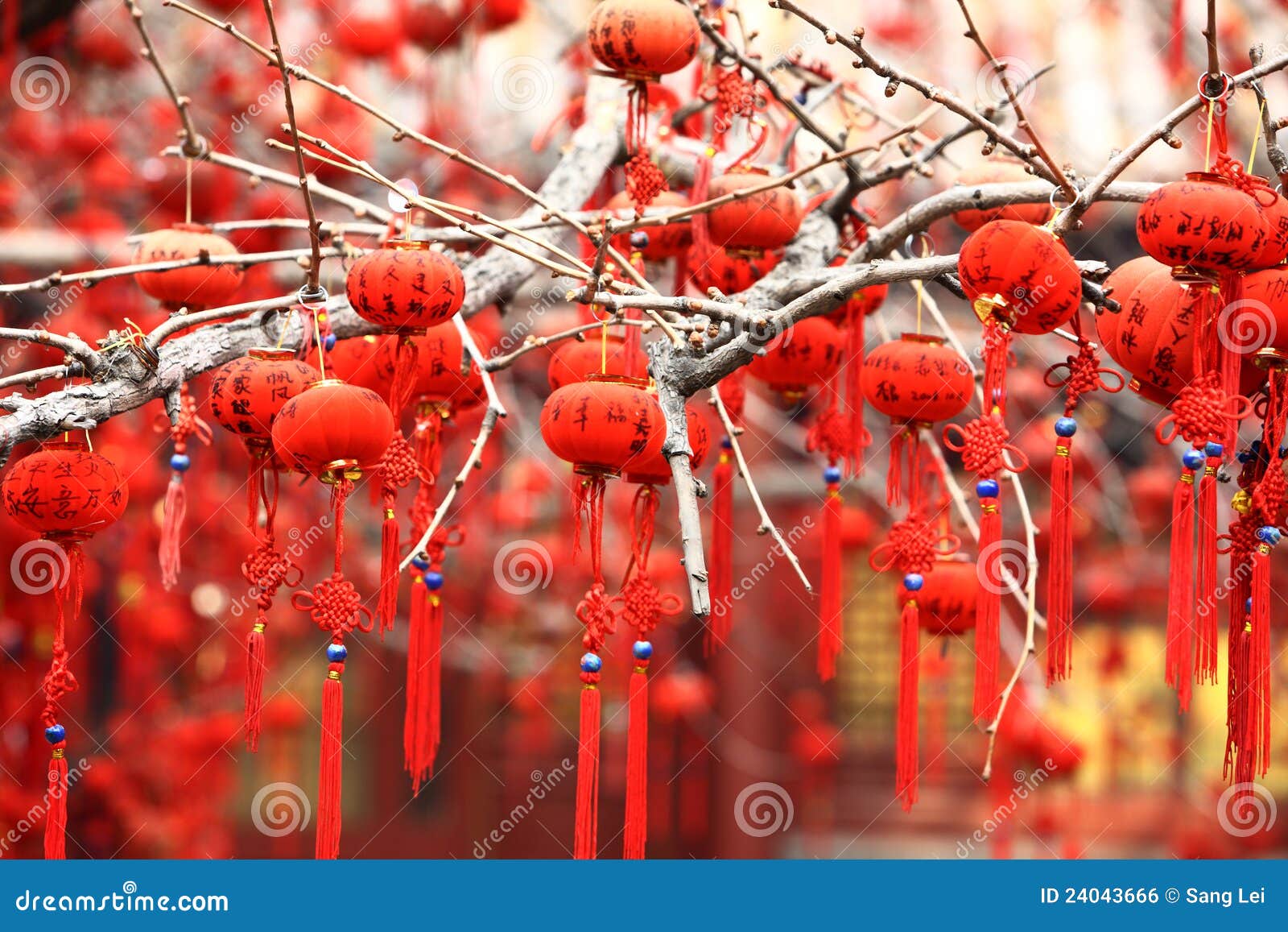 Chinese red lanterns stock photo. Image of beautiful - 24043666