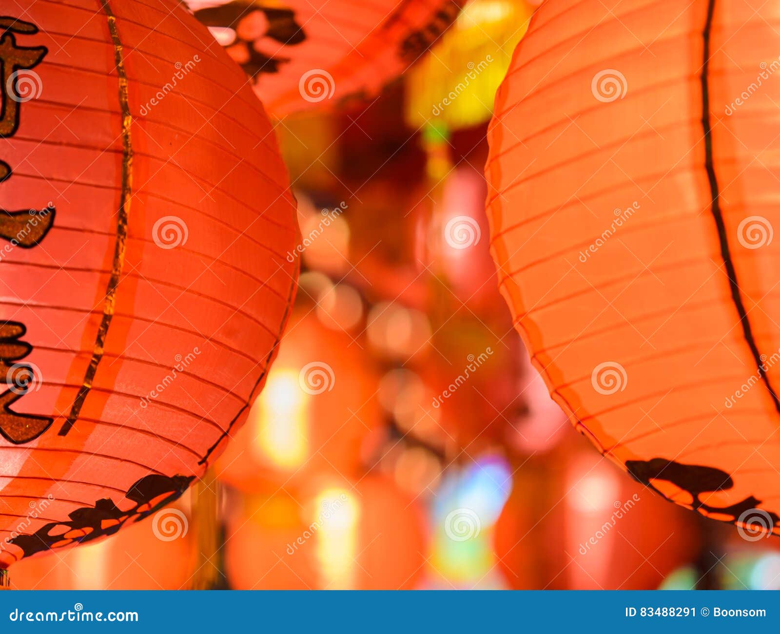 Chinese red paper lantern stock image. Image of chinese - 83488291