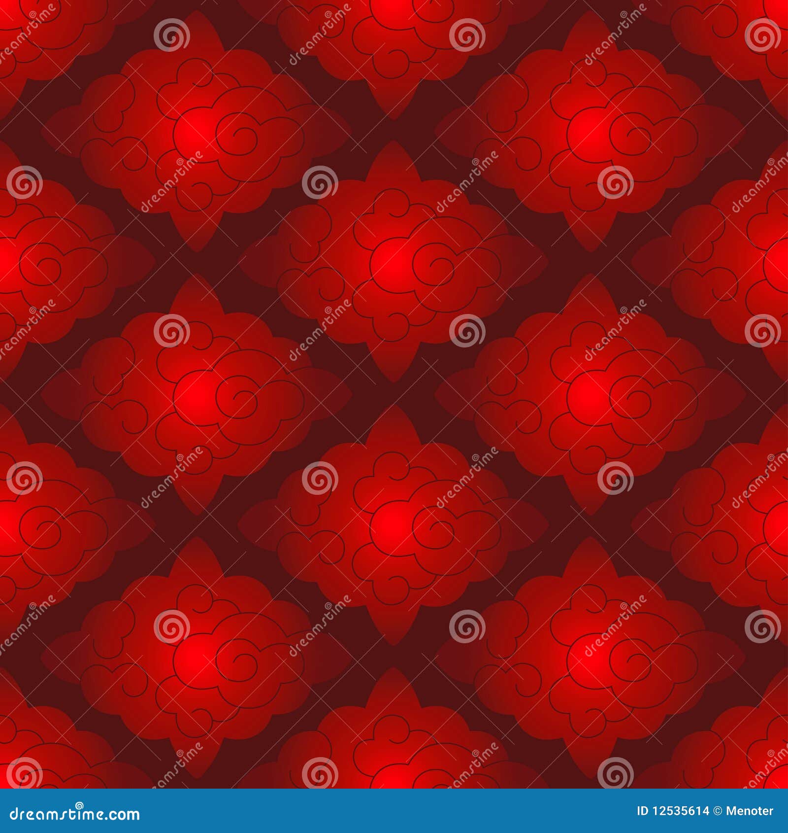 Chinese red pattern stock illustration. Illustration of oriental - 12535614