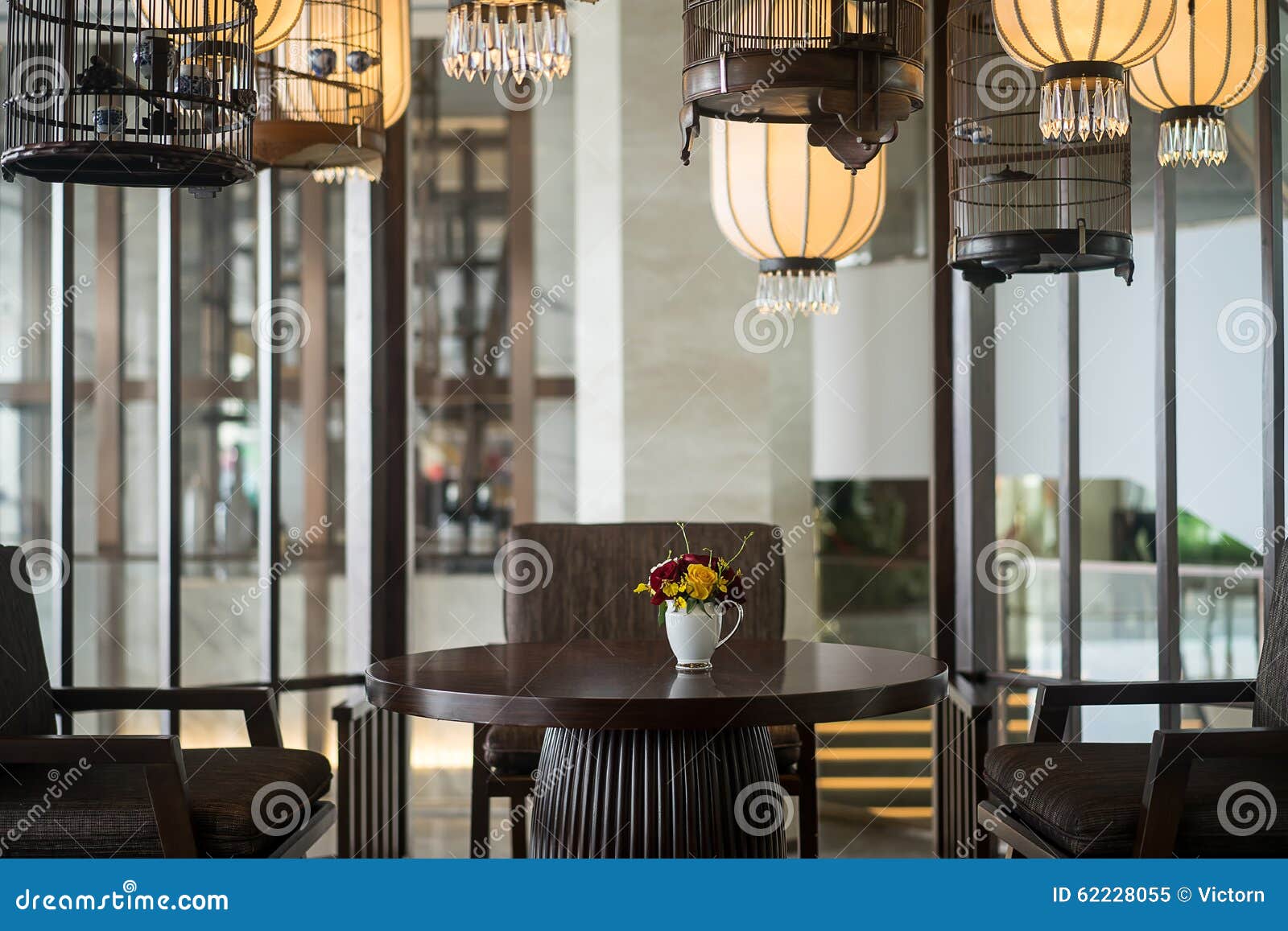 Chinese Retro Interior Design Stock Image - Image of table, indoor ...