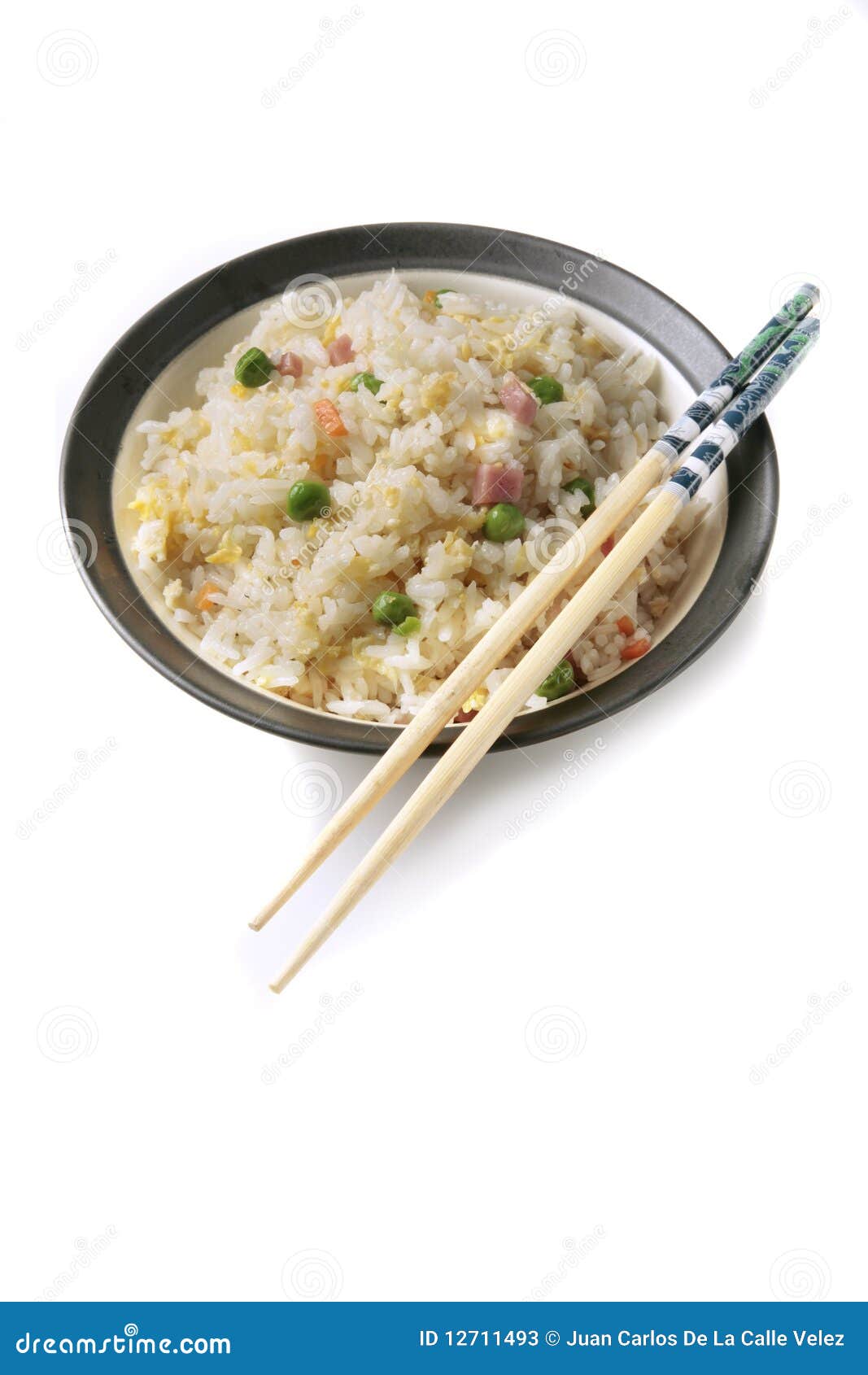 Chinese Rice Three Delights Stock Image - Image of asian, food: 12711493