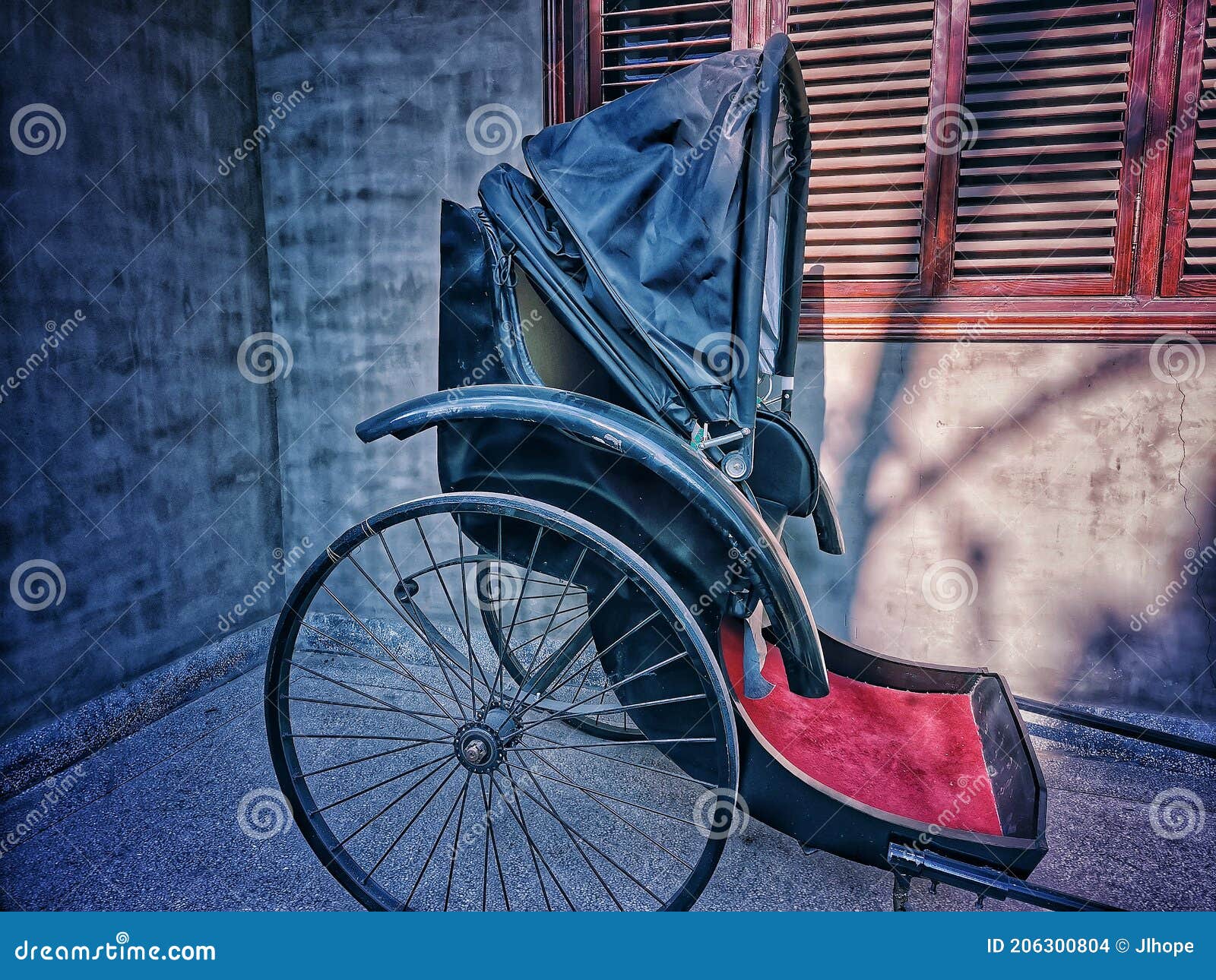 Chinese rickshaw stock photo. Image of traditional, chinese - 206300804