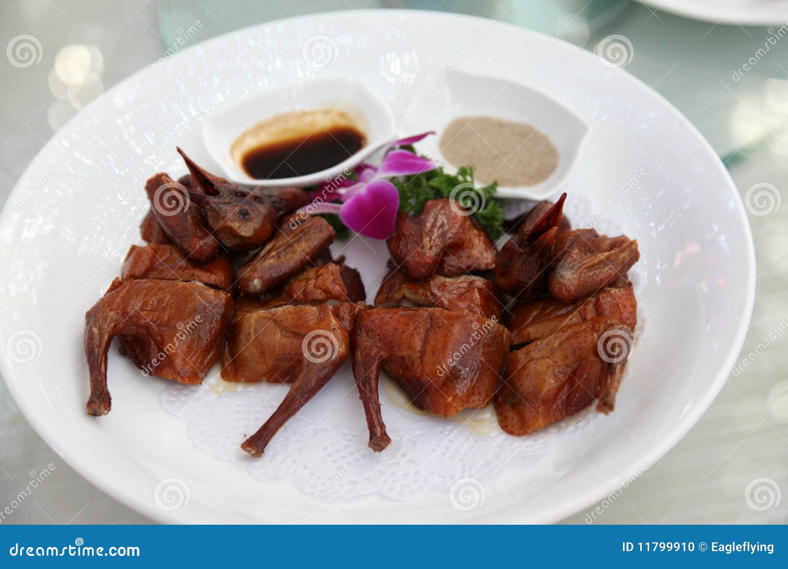Chinese Roast Pork Noodle Dish Stock Photography | CartoonDealer.com ...