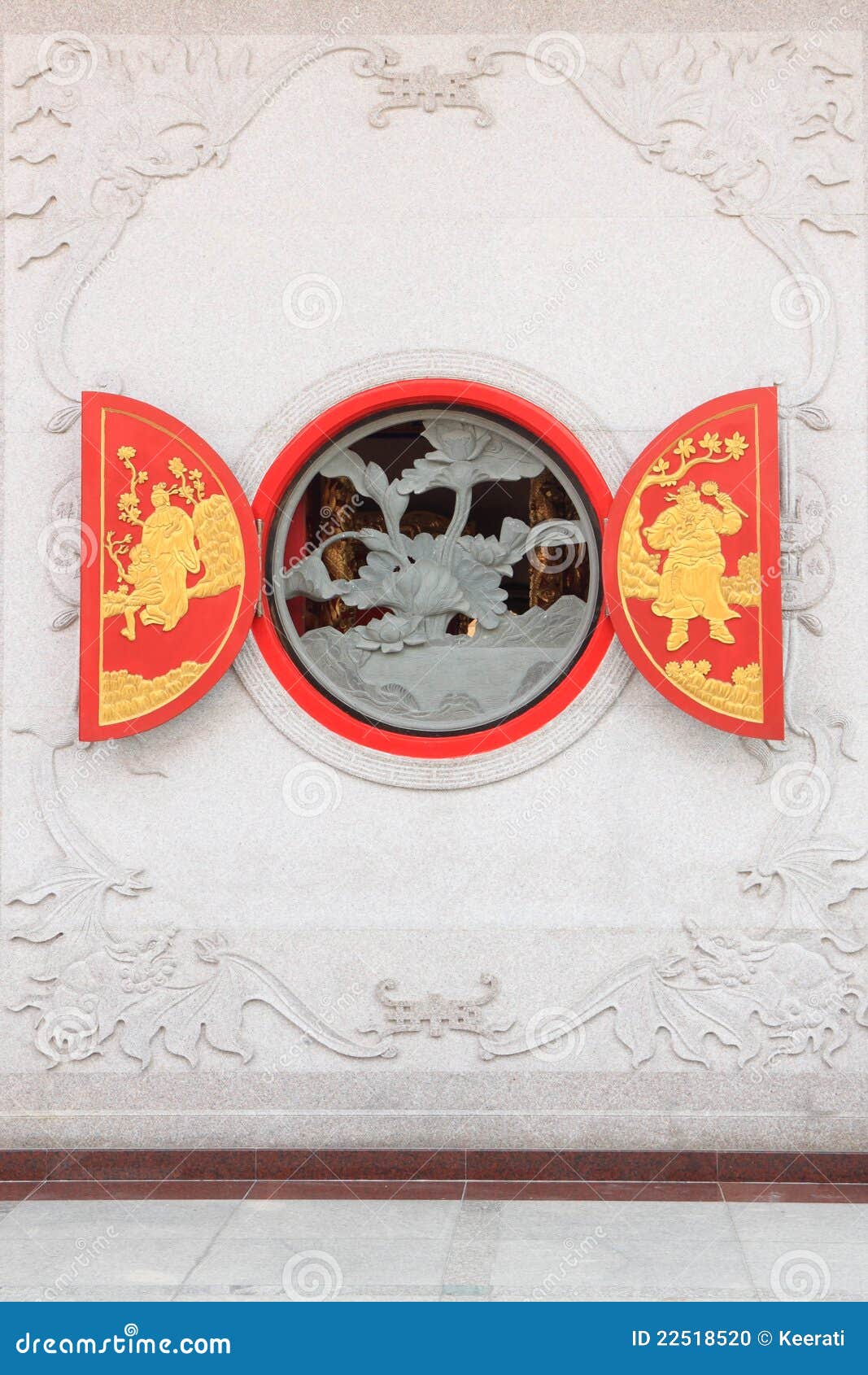 Chinese round window stock photo. Image of asia, structure - 22518520