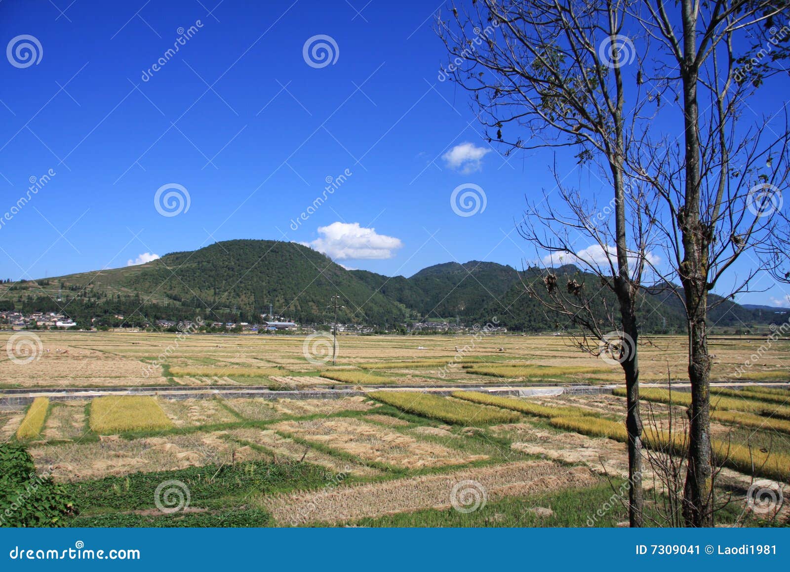Chinese rural scenery stock image. Image of china, mountain - 7309041