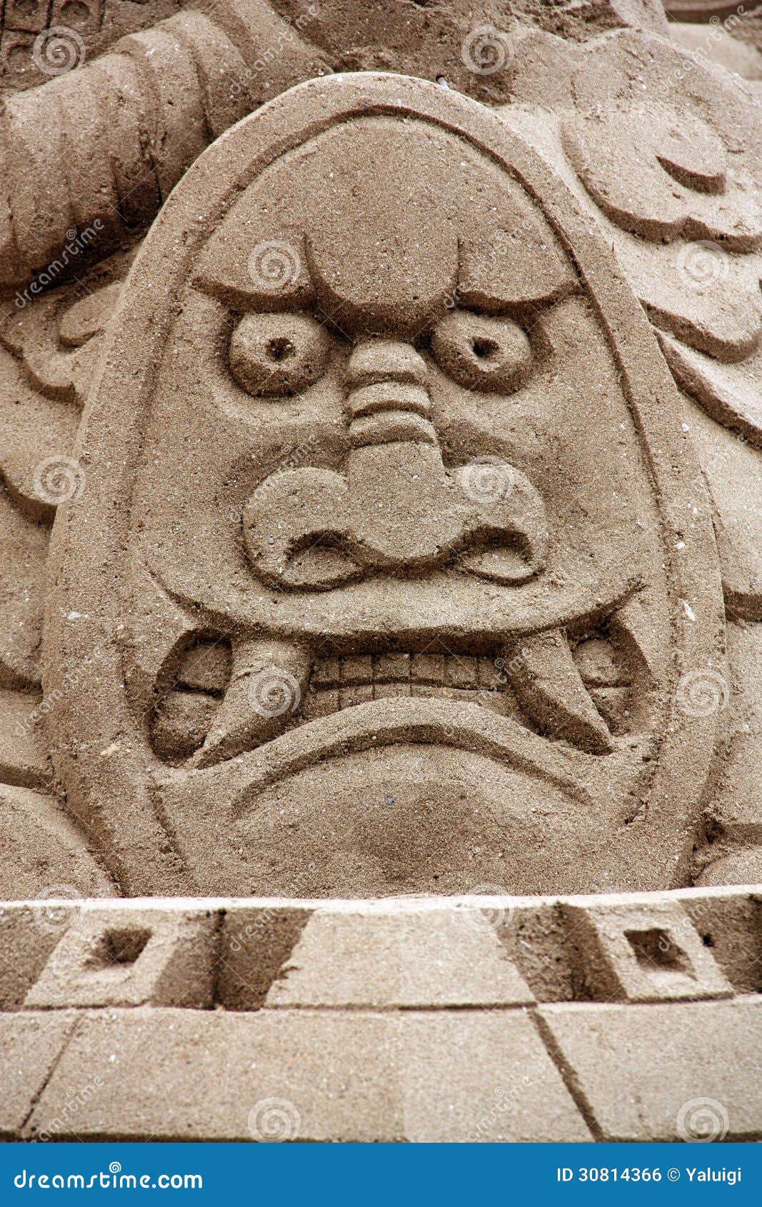 Chinese sand sculpture stock photo. Image of beach, chinese - 30814366